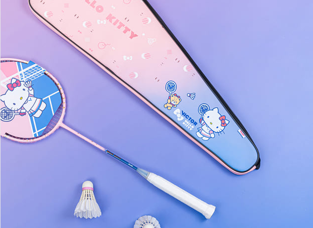 VICTOR X HELLO KITTY THRUSTER TK-KT I BADMINTON RACKET – Tads Sporting ...